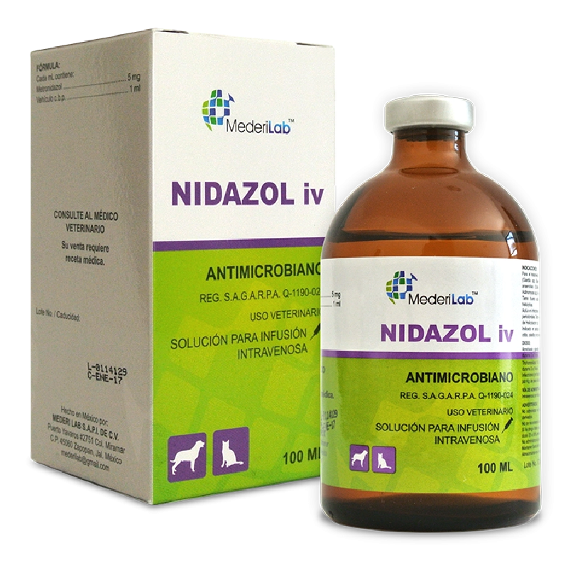 NIDAZOL INYECTABLE 100 ML – PetPaw.mx